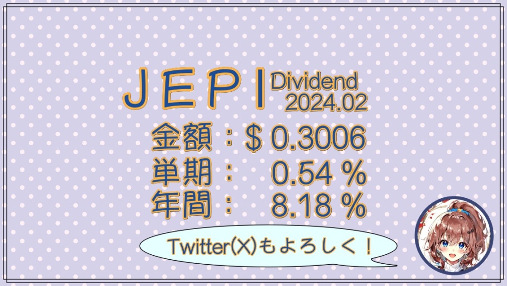 【JEPI分配金】2024年2月は-32.28%の減配｜さとりのしょ